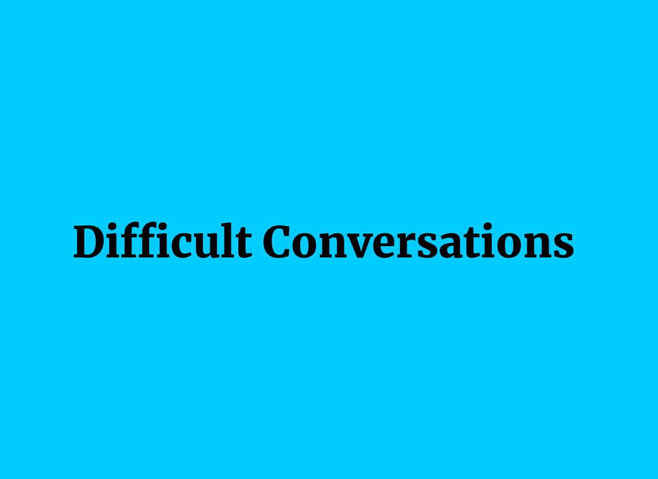 Difficult Conversations Insights – Weekly Performance Science